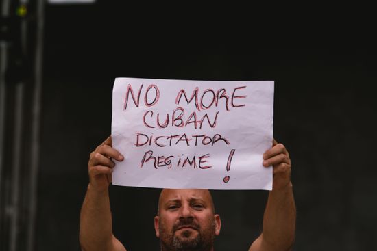Sign No More Cuba Dictator Regime Editorial Stock Photo - Stock Image ...