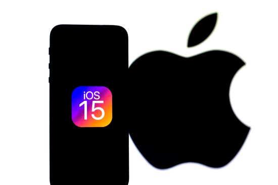 This Photo Illustration Ios 15 Logo Editorial Stock Photo - Stock Image ...