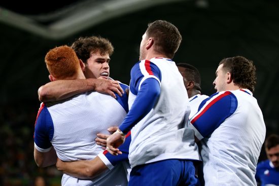 Damian Penaud France Celebrates His Try Editorial Stock Photo - Stock ...