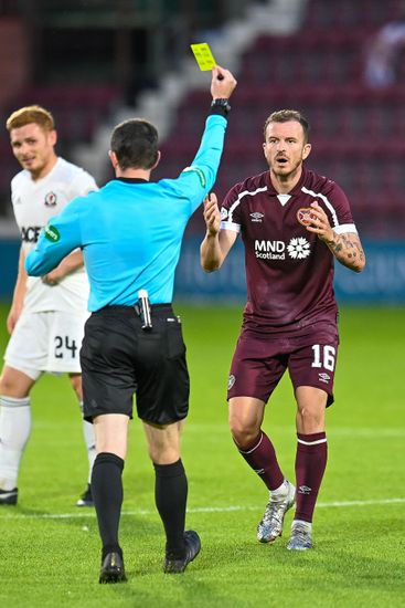 Referee Colin Steven Shows Yellow Card Editorial Stock Photo - Stock ...