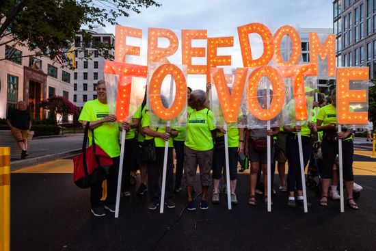 Signs Supporting Freedom Vote Dc Good Editorial Stock Photo - Stock ...