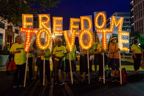 Signs Supporting Freedom Vote Dc Good Editorial Stock Photo - Stock ...