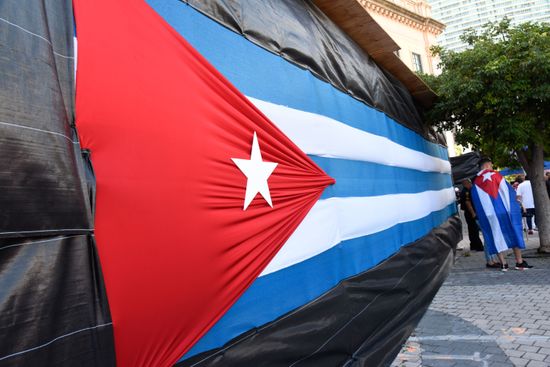 Cuban Flag Spread Out Across Freedom Editorial Stock Photo - Stock ...