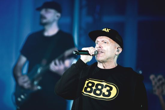 Italian Pop Singer Max Pezzali Performing Editorial Stock Photo - Stock ...