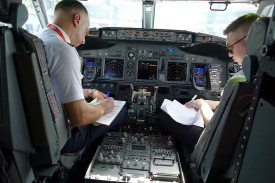 Pilots Fill Paper Cockpit Plane That Editorial Stock Photo - Stock ...