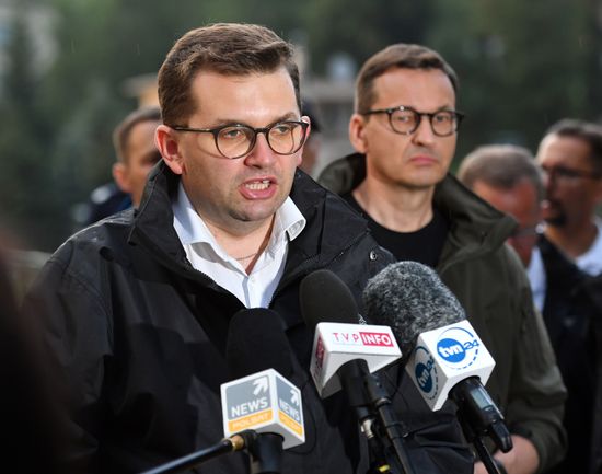 Governor Malopolska Lukasz Kmita L Speaks Editorial Stock Photo - Stock ...