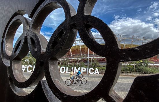Olympics Rings Barra Olympic Park Rio Editorial Stock Photo - Stock ...