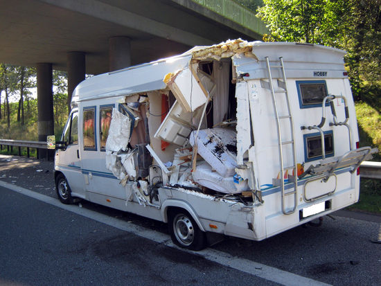 Damaged Camper Van Editorial Stock Photo - Stock Image | Shutterstock
