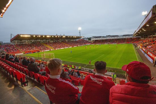 Fans Pittodrie During Europa Conference League Editorial Stock Photo ...