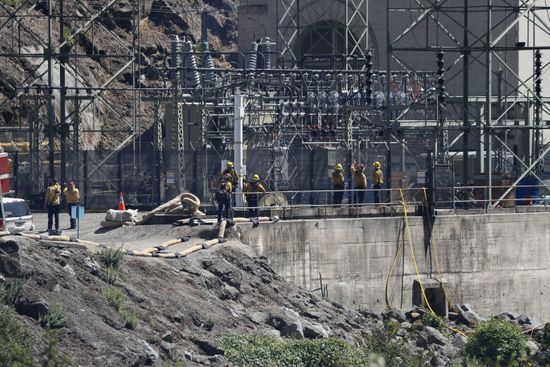 Firefighters Stage Next Pacific Gas Electric Editorial Stock Photo ...