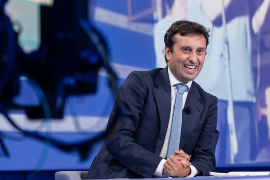 Journalist Davide Parenzo During Tv Show Editorial Stock Photo - Stock ...