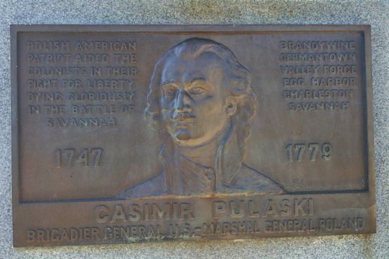 Plaque Pulaski Square Downtown Cleveland Ohio Editorial Stock Photo ...
