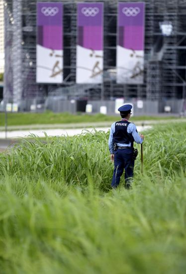 Police Guard During Tokyo Summer Olympic Editorial Stock Photo - Stock ...