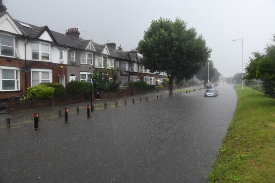 River Roding East London Bursts Banks Editorial Stock Photo - Stock ...
