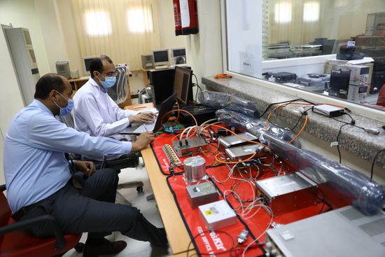 Egyptian Engineers Work Laboratory Egyptian Space Editorial Stock Photo ...
