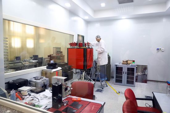 Egyptian Engineer Works Laboratory Egyptian Space Editorial Stock Photo ...