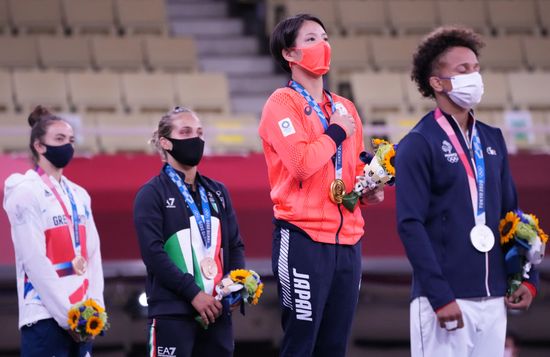 Abe Uta Japan During Victory Ceremony Editorial Stock Photo - Stock ...