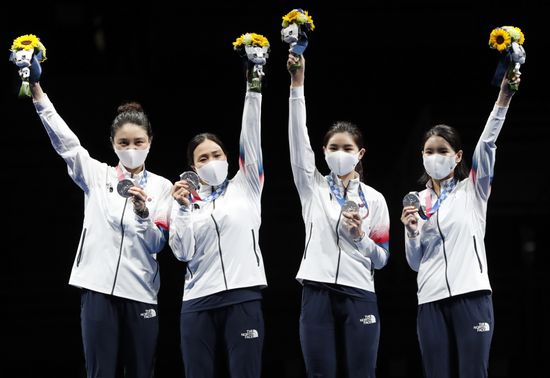 Silver Medalists Injeong Choi L Hyein Editorial Stock Photo - Stock ...