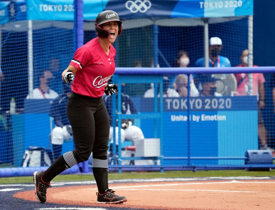 Jenn Salling Canada Reacts After Scoring Editorial Stock Photo - Stock ...