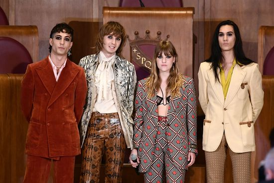 Members Maneskin Band Left Damiano David Foto de stock de contenido ...