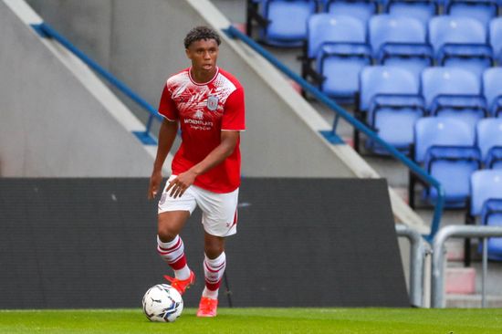 Crewe Alexandra Defender Rio Adebisi Looks Editorial Stock Photo ...