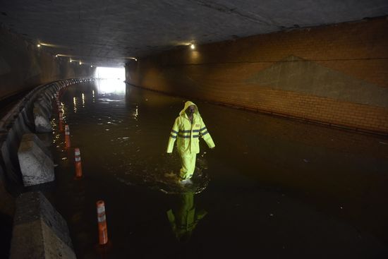Waterlogging Underpass Near Terminal 1d Indira Editorial Stock Photo ...