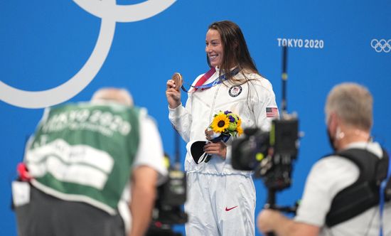 Hali Flickinger Us Celebrates Her Bronze Editorial Stock Photo - Stock ...