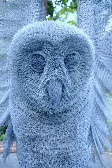 Owl Chicken Wire Sculpture Editorial Stock Photo - Stock Image ...