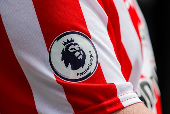 Premier League Crest Badge On Sleeve Editorial Stock Photo - Stock ...