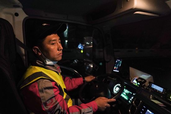 Lu Yanhui Drives Refrigerated Truck On Editorial Stock Photo - Stock ...