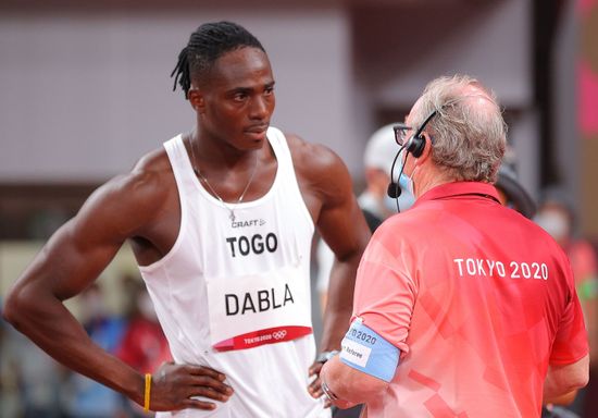 Fabrice Dabla Togo Reacts After Being Editorial Stock Photo - Stock ...