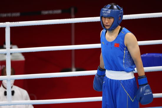 Li Qian Chn Blue Boxing Womens Editorial Stock Photo - Stock Image ...