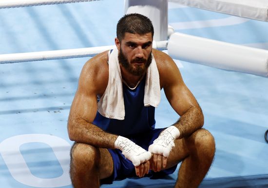 Mourad Aliev France Sits Outside Ring Editorial Stock Photo - Stock ...