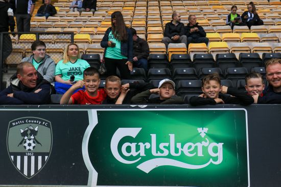 Notts County Supporters During Preseason Friendly Editorial Stock Photo ...