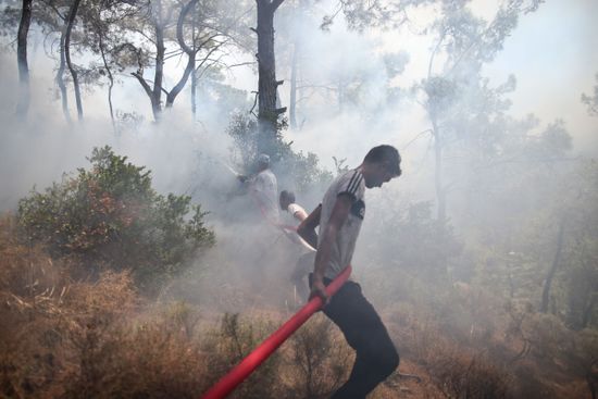 People Try Put Out Wildfires Rural Editorial Stock Photo - Stock Image ...