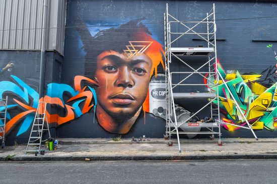 Auber Graffiti Show Event Dedicated Graffiti Editorial Stock Photo ...