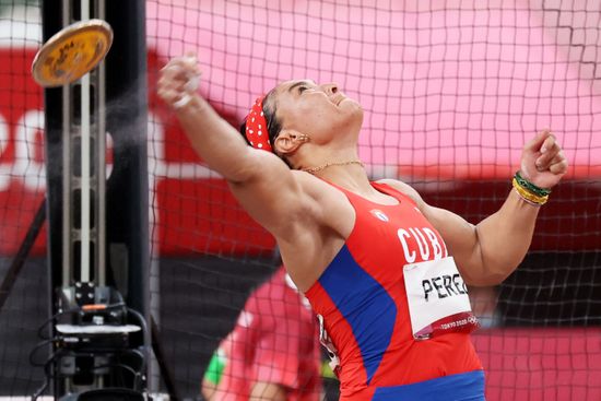 Yaime Perez Cuba Competes Womens Discus Editorial Stock Photo - Stock ...