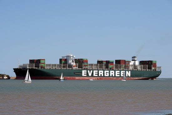 Container Ship Ever Given Evergreen Shipping Editorial Stock Photo ...