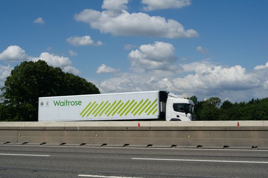Waitrose Hgv On M4 Today Some Editorial Stock Photo - Stock Image ...