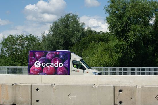 Ocado Van On M4 Today Some Editorial Stock Photo - Stock Image ...