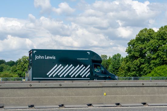 John Lewis Truck Out On Delivery Editorial Stock Photo - Stock Image ...