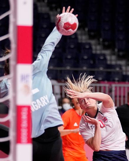 Norways Marit Jacobsen Scores Against Hungary Editorial Stock Photo ...