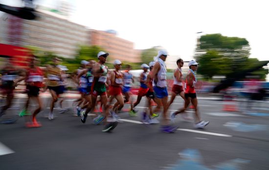 Athletes Compete Mens 20km Race Walk Editorial Stock Photo - Stock ...