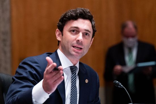 Us Senator Jon Ossoff Dga Speaking Editorial Stock Photo - Stock Image ...