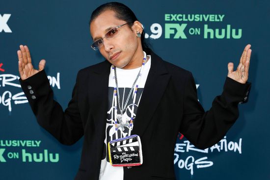 Native American Rapper Funny Bone Attends Editorial Stock Photo - Stock ...