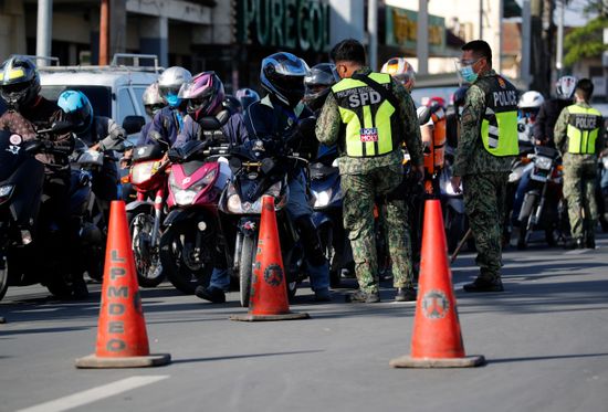 Police Officers Checkpoint Boundary Metro Manilas Editorial Stock Photo ...