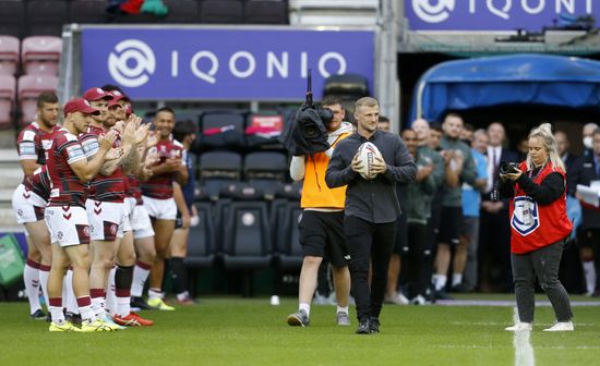 Wigan Warriors Dominic Manfredi Given Guard Editorial Stock Photo ...