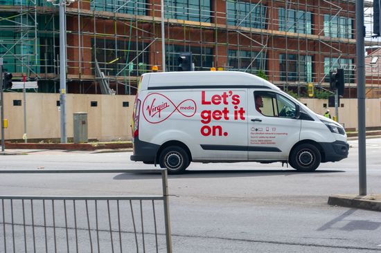 Virgin Media Van Out On Job Editorial Stock Photo - Stock Image ...