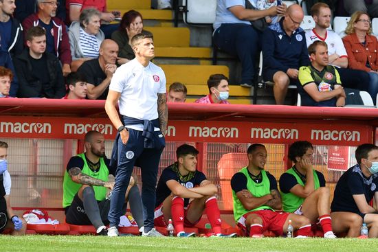 Stevenage Fc Manager Alex Revell During Editorial Stock Photo - Stock ...