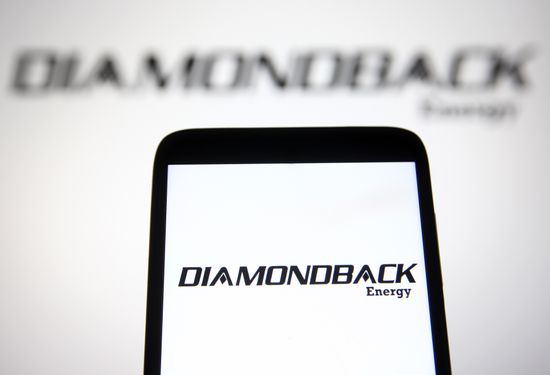 This Photo Illustration Diamondback Energy Logo Editorial Stock Photo ...